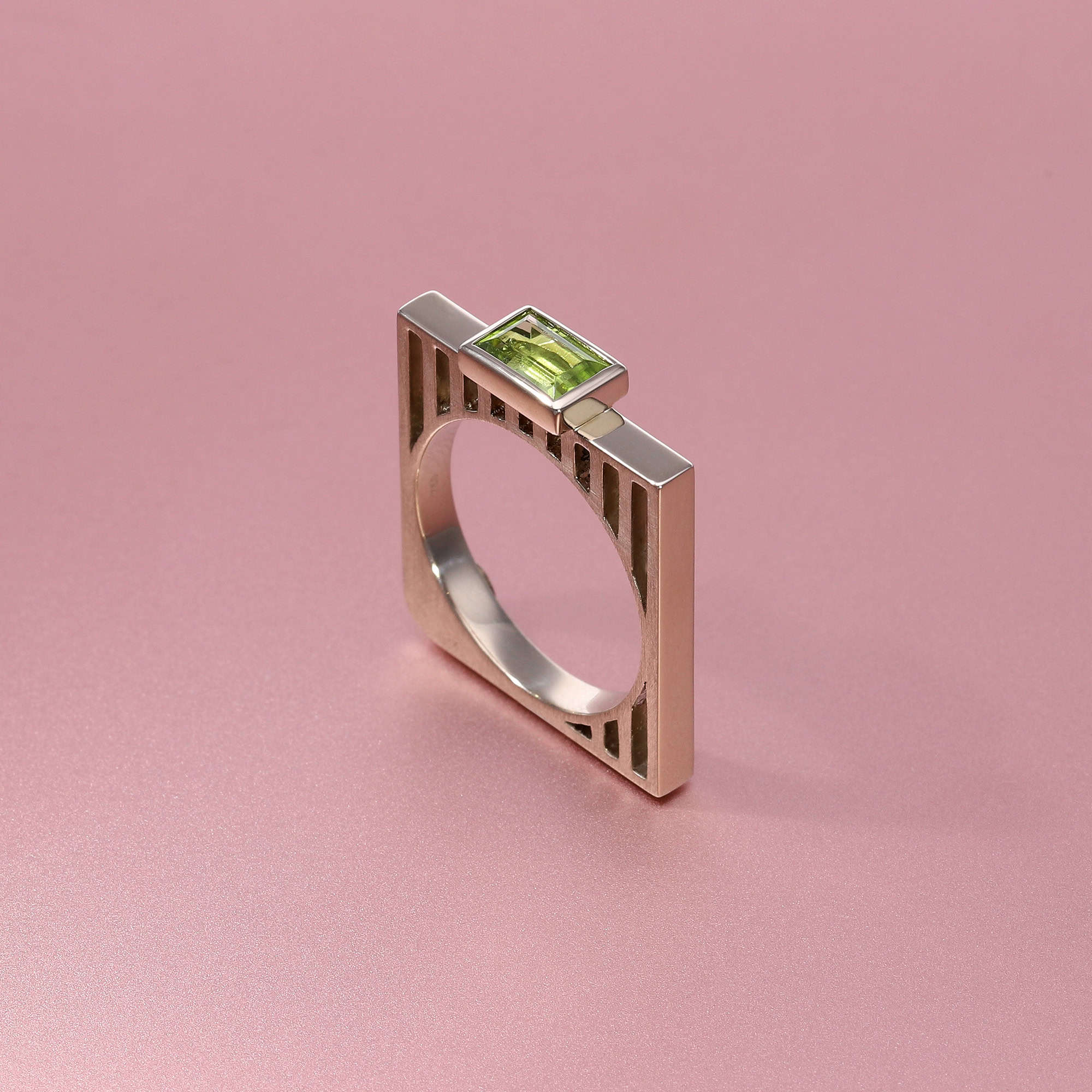 Arabian Peridot Ring - Bespoke Jewellery | Calla Lily Fine Jewellers